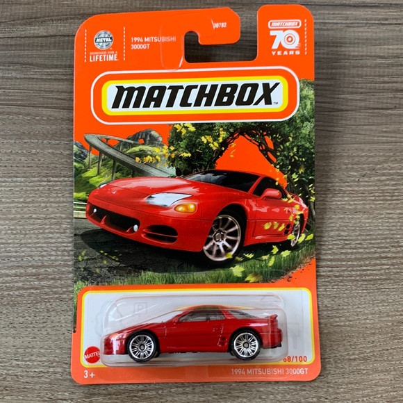 Toys | Matchbox 1994 Red Mitsubishi 300 Gt 3000gt Car 68100 New ...